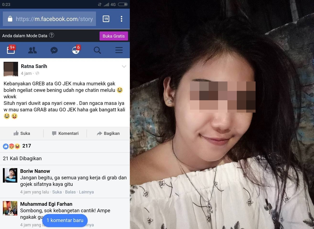 Gara-Gara Postingannya yang Menghina Driver Ojol, Wanita Ini Jadi Bahan ... Gara-Gara Postingannya yang Menghina Driver Ojol, Wanita Ini Jadi Bahan ...
