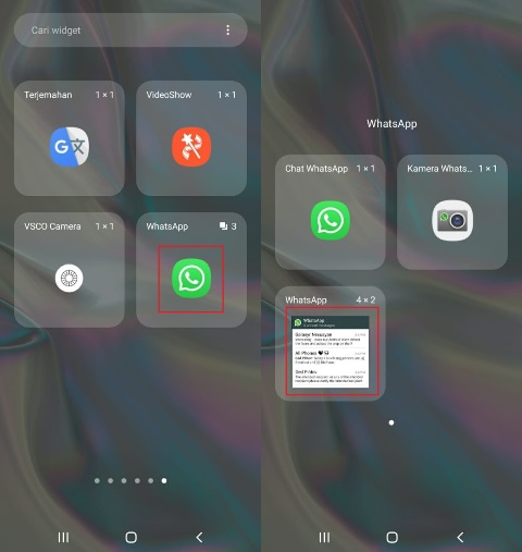 Cara Menampilkan Chat WhatsApp di Layar Utama HP - Rancah Post