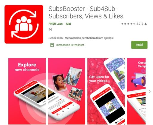 7 Aplikasi Sub4Sub Gratis Untuk Mendapatkan 1000 Subscriber - Rancah Post