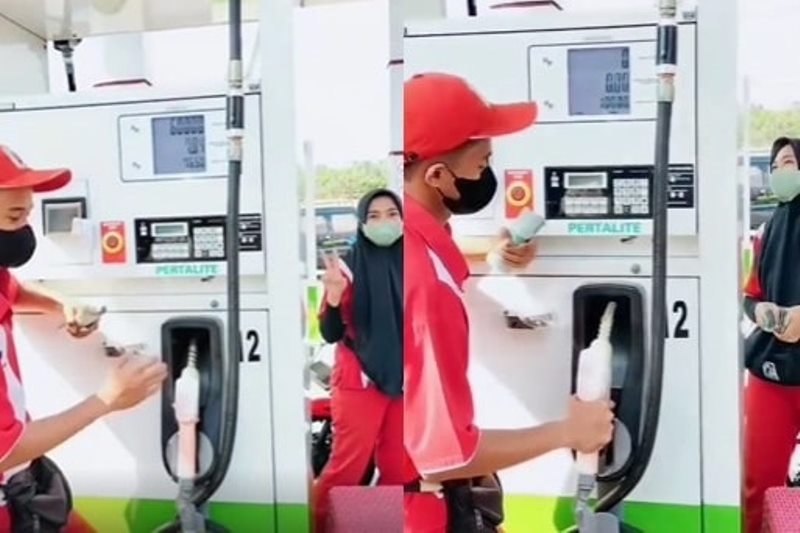 Viral Momen Pengendara Motor Isi Bensin Saat Pergantian Harga BBM yang ... Viral Momen Pengendara Motor Isi Bensin Saat Pergantian Harga BBM yang ...