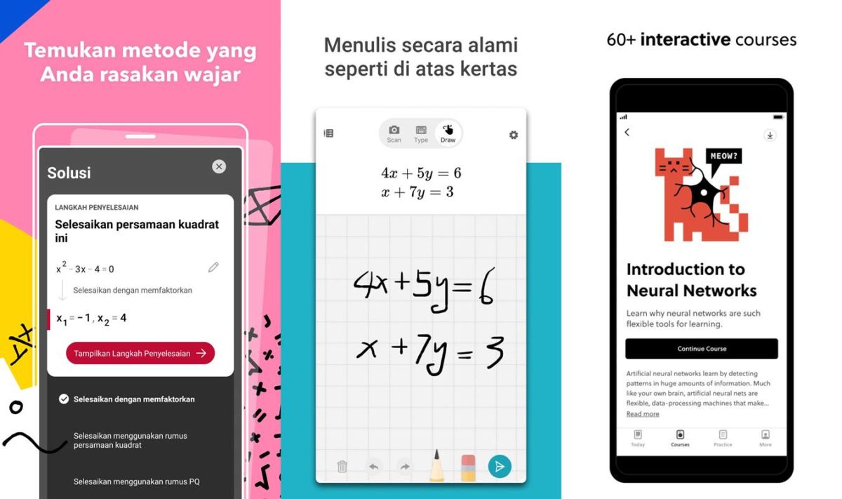 6 Aplikasi Mengerjakan Soal Matematika, Cukup Foto! - Rancah Post
