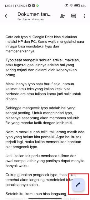 Cara Cek Typo di Google Docs Melalui HP dan Laptop - Rancah Post