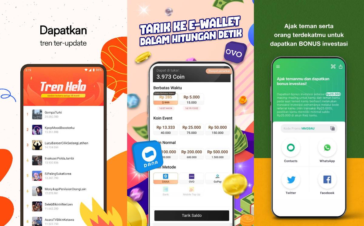 6 Aplikasi Penghasil Uang 50 Ribu Perhari 2023 Terbukti Membayar