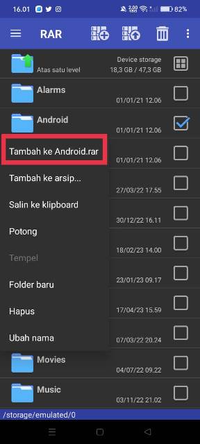 Cara Membuat File RAR di HP Android - Rancah Post