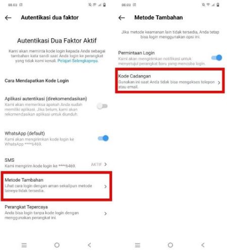 Cara Mendapatkan Kode Cadangan Instagram dengan Mudah - Rancah Post
