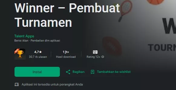 9 Aplikasi Bagan Pertandingan Secara Otomatis, Bisa Online dan Offline ...